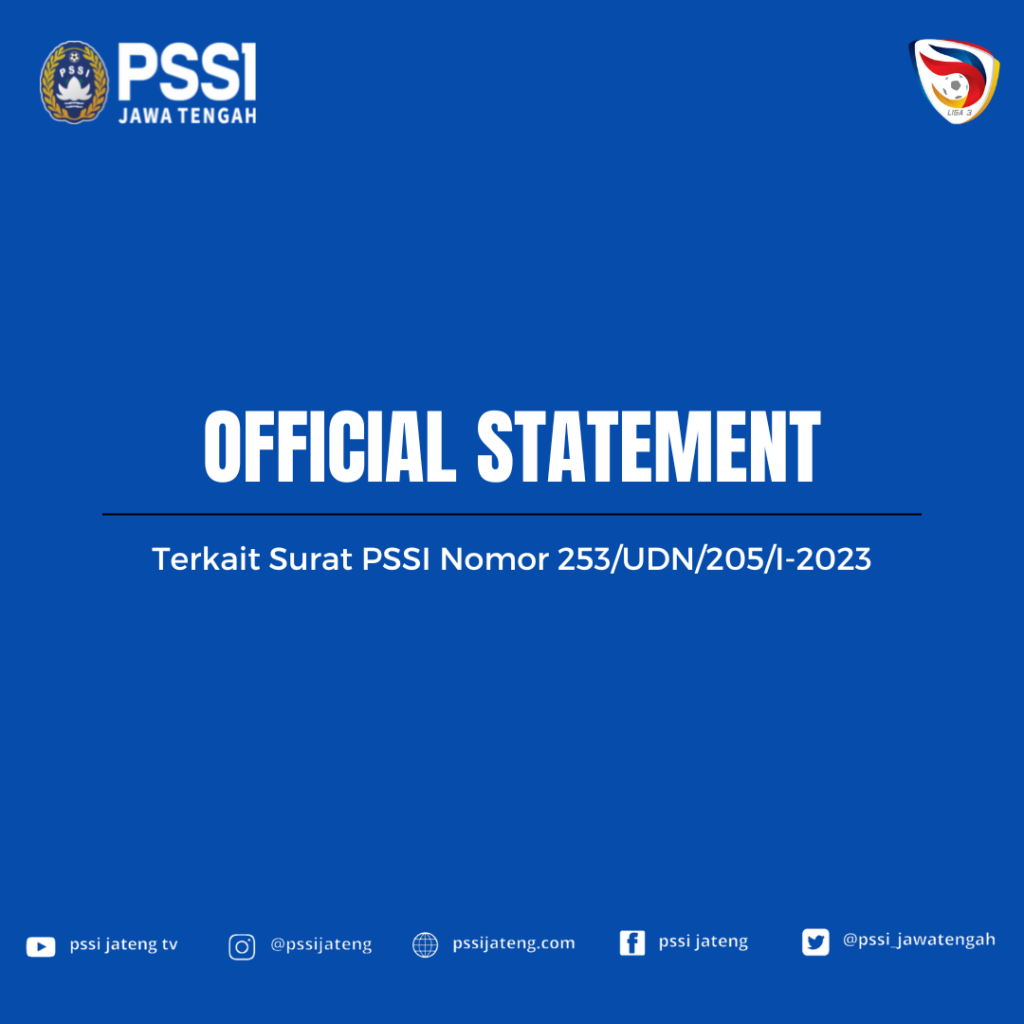 Home - Website Official PSSI JAteng